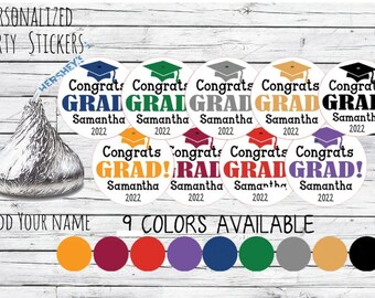 2022 Graduation Sticker Thank You Graduation Stickers Favor | Etsy