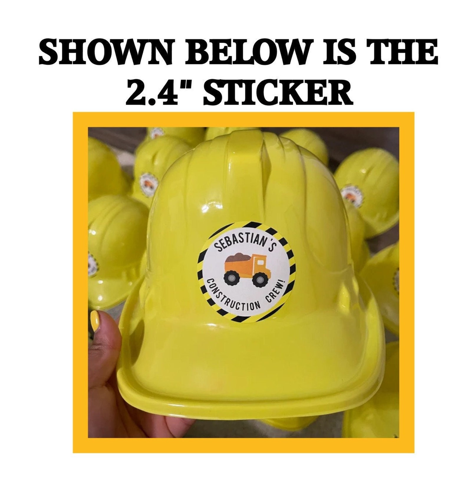 Construction Birthday Stickers Loads of Fun Stickers - Etsy
