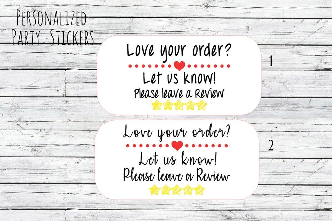44 Etsy Review Stickers, Review Labels, Review Stickers, Etsy Review ...