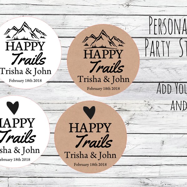 Happy Trails Sticker - Etsy