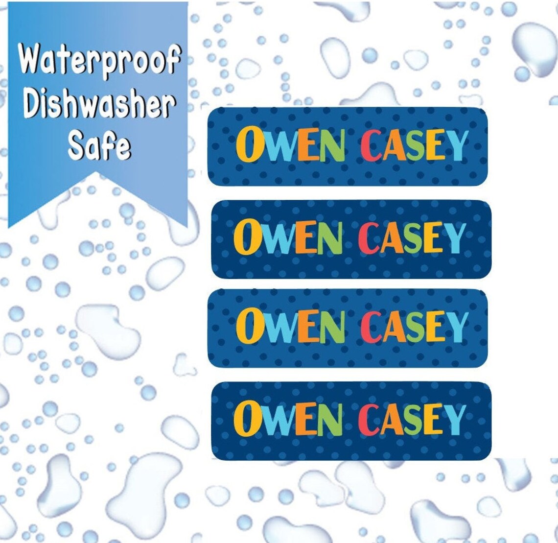 Boys School Name Labels Kids Name Labels Kids School Labels - Etsy