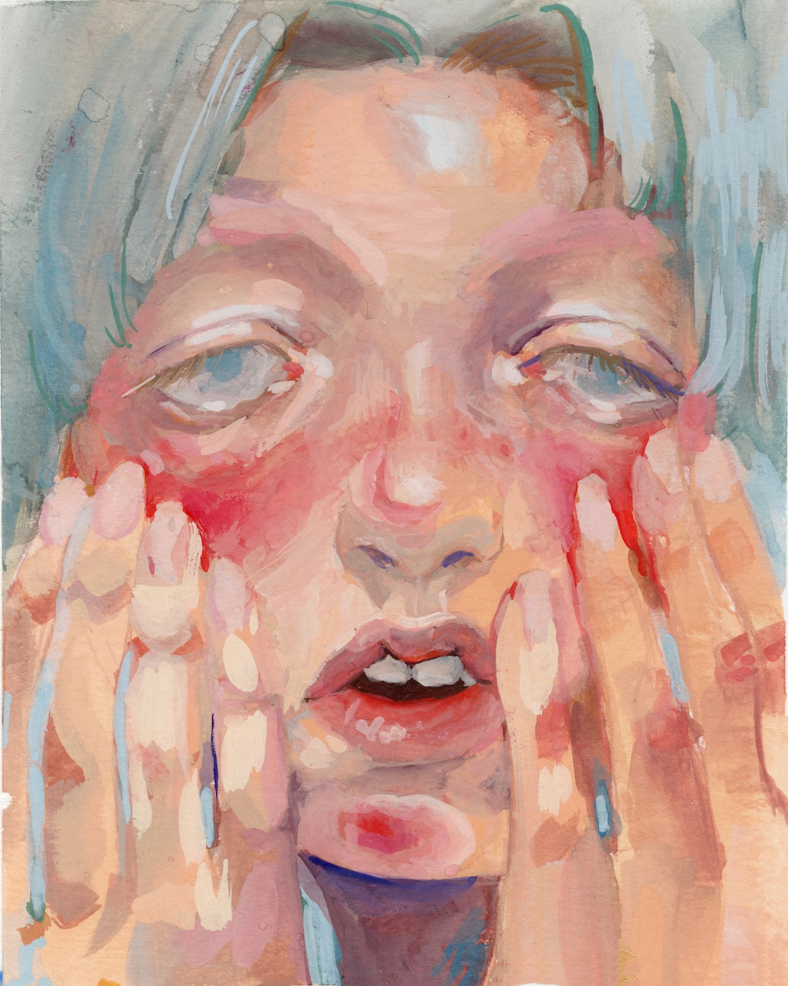 Hot Cheeks Painterly Portrait various Size Fine Art Prints - Etsy