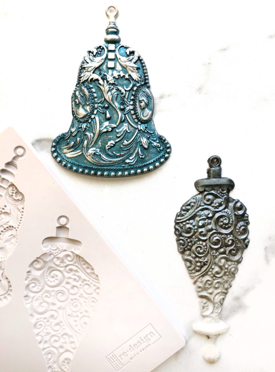 SILVER BELLS Decor MOULD, Redesign With Prima, Fast Shipping - Etsy