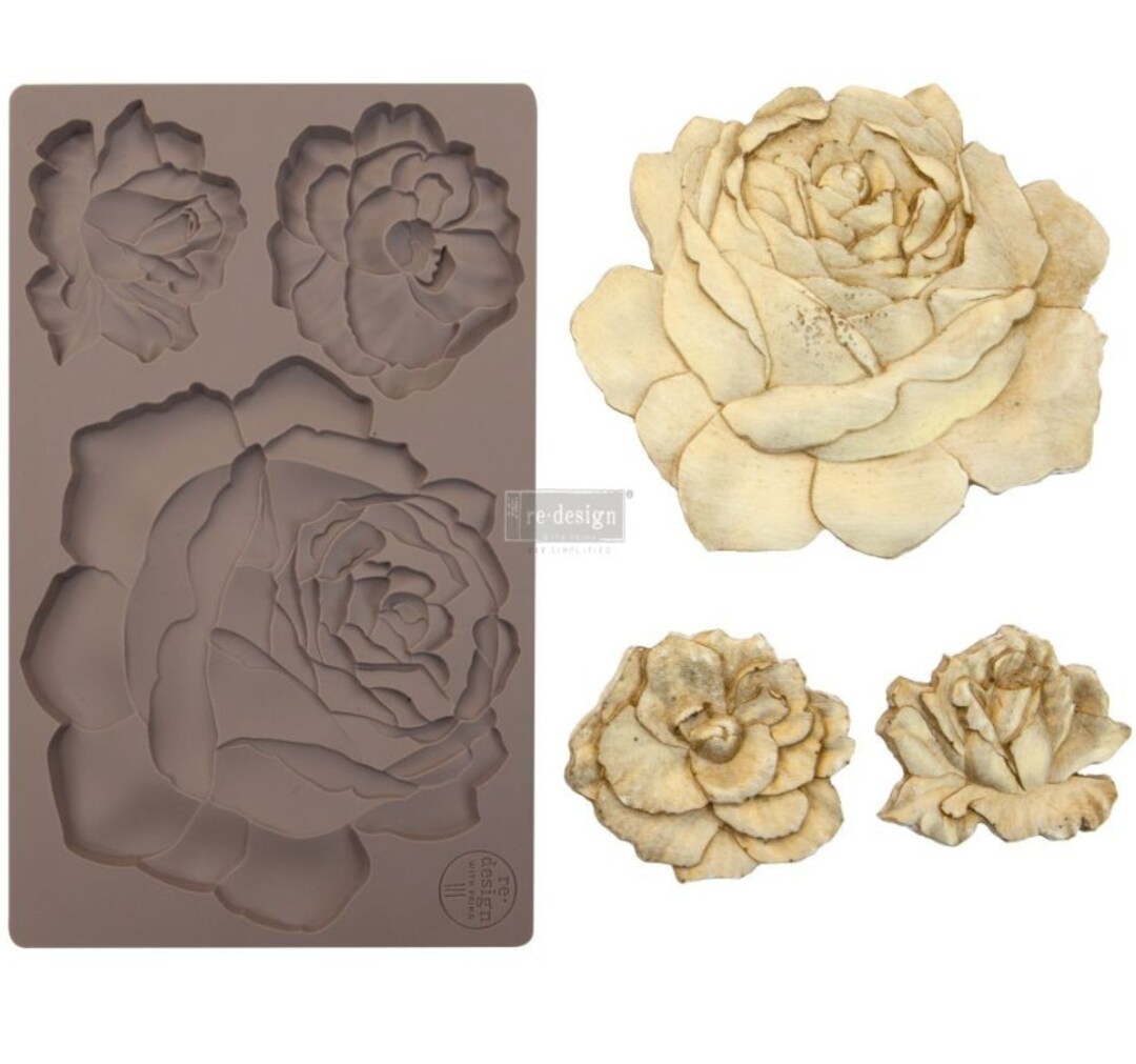 ESTRUSCAN ROSE Decor MOULD, Redesign With Prima, Fast Shipping - Etsy