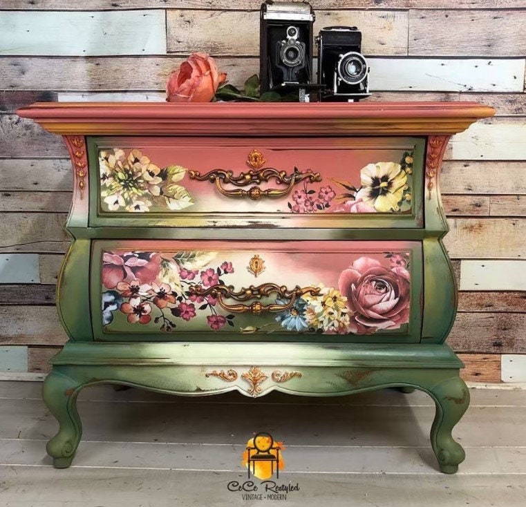 RUBY ROSE Rub on Decal Decor TRANSFER Redesign With Prima - Etsy