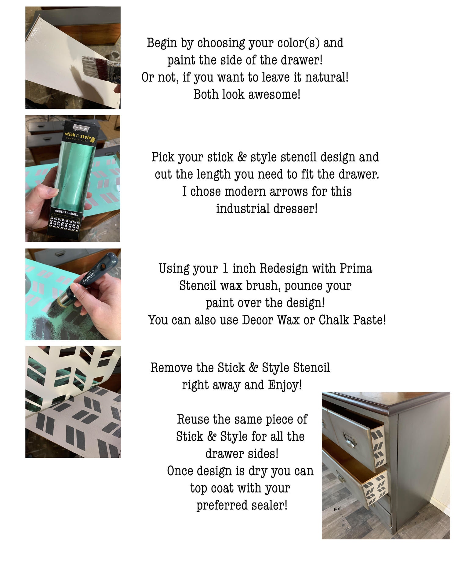 DAMASK FLOURISH Stick and Style Stencil by Redesign With - Etsy