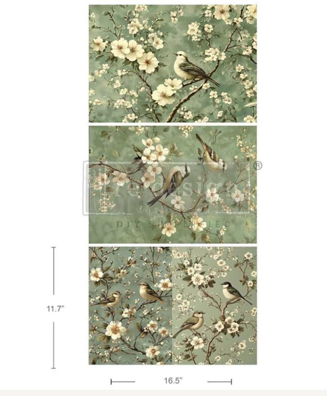 CHIRPING BLISS A3 DECOUPAGE Fiber Pack Redesign With Prima - Etsy