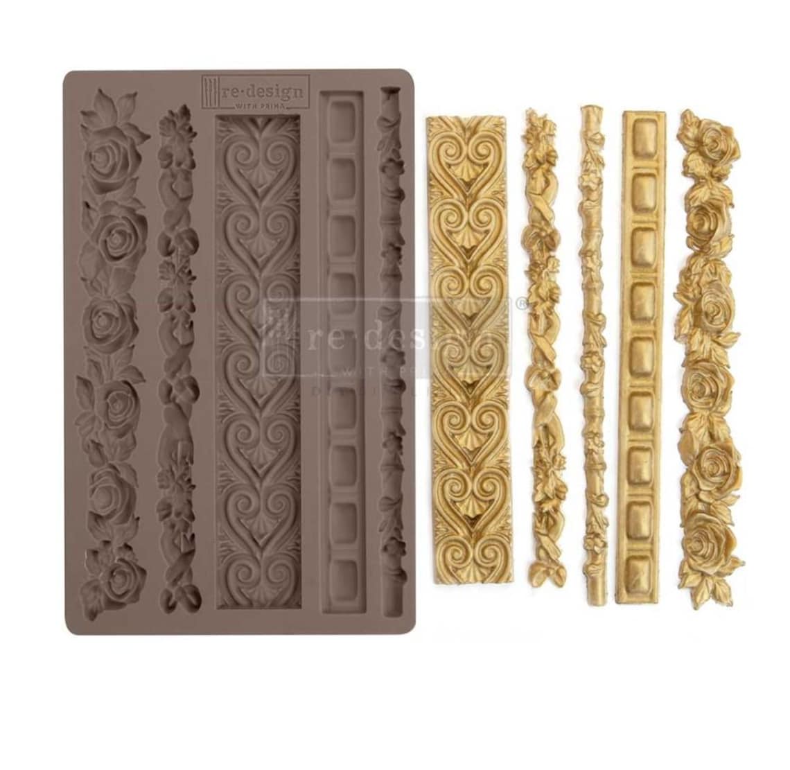 ELEGANT BORDERS Decor MOULD Redesign With Prima - Etsy