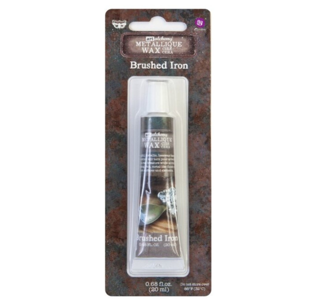 BRUSHED IRON Metallique WAX, Metallic Gilding Wax, Art Alchemy, Fast ...