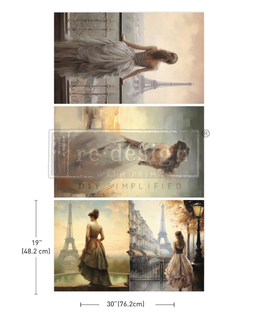 BRIDAL BLISS DECOUPAGE Decor Tissue Paper Pack Redesign With Prima Fast ...