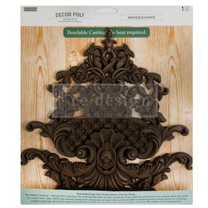 BAROQUE ELEGANCE Decor POLY Redesign With Prima Bendable Applique - Etsy