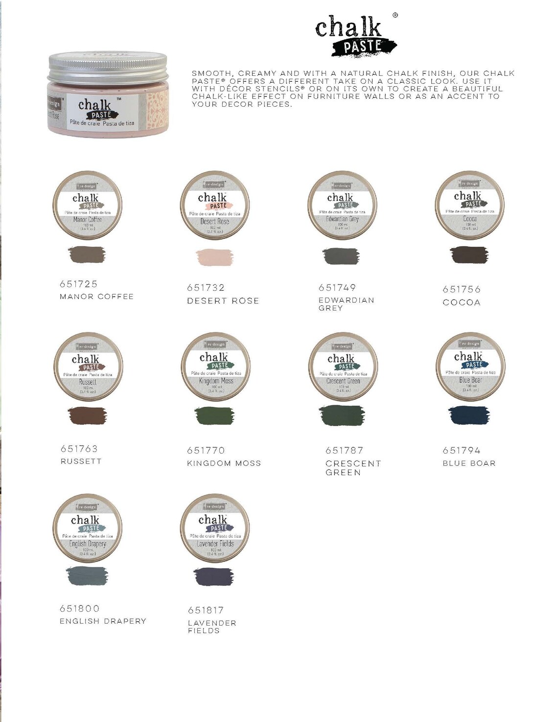 CHALK PASTE Redesign With Prima Fast Shipping - Etsy