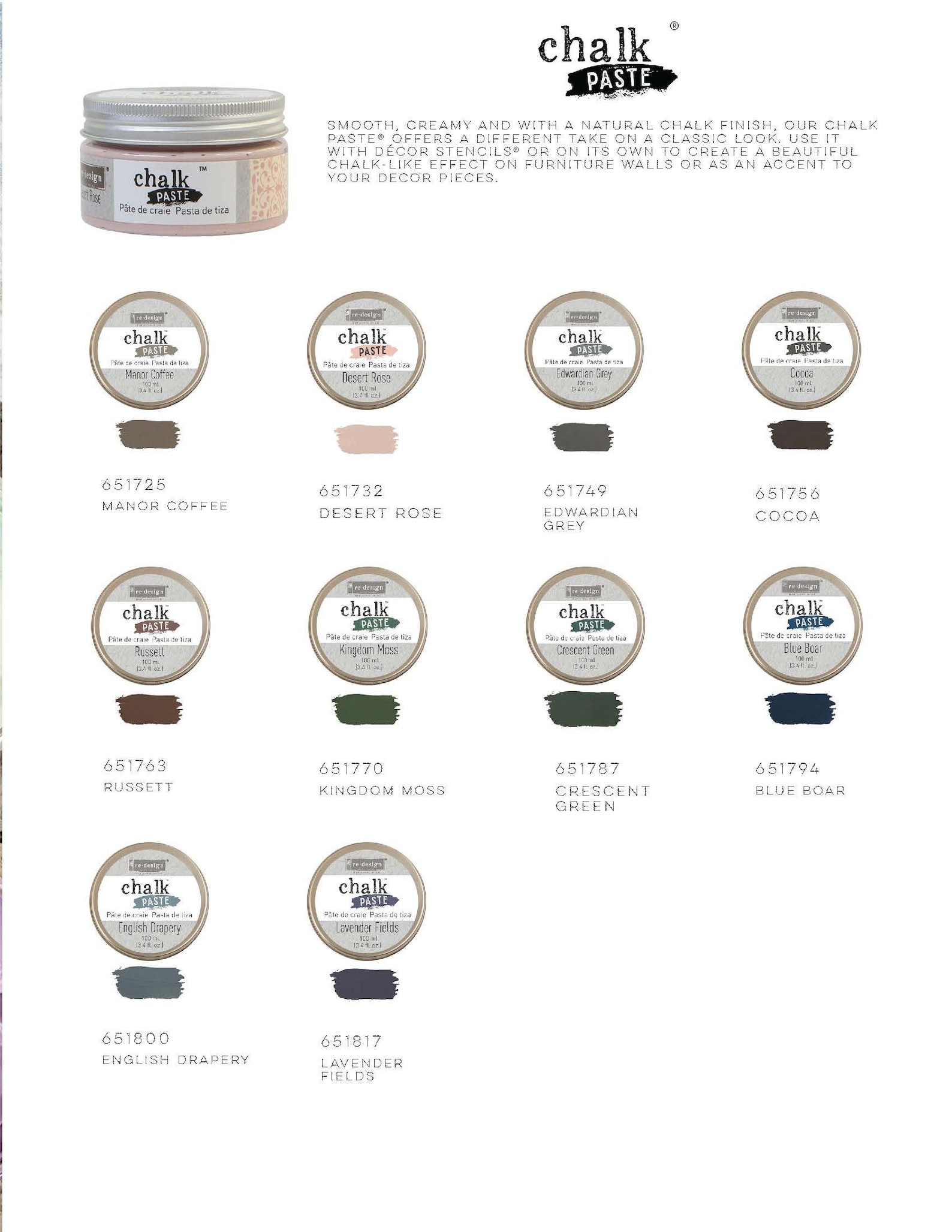 CHALK PASTE Redesign With Prima Fast Shipping - Etsy