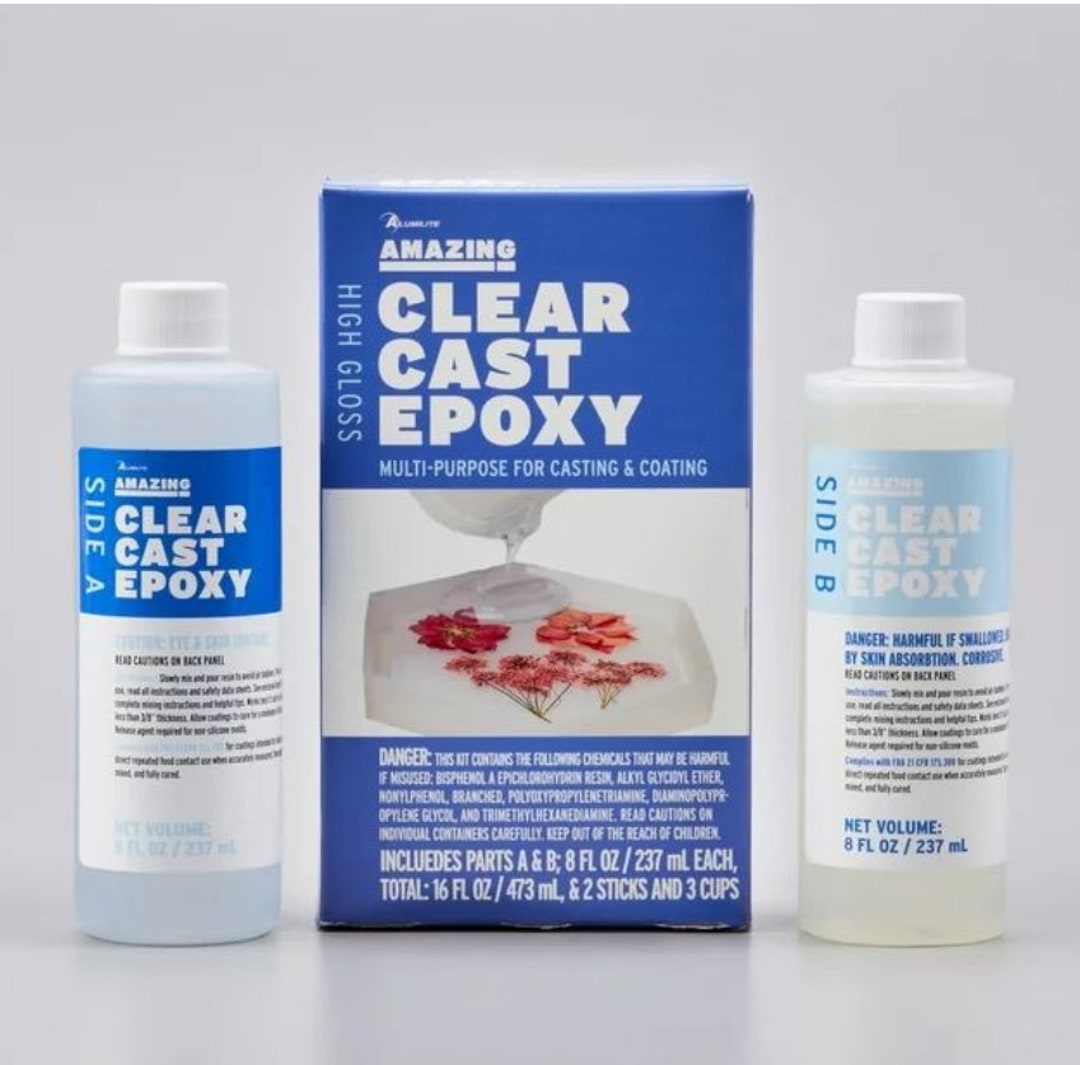 CLEAR CAST EPOXY High Gloss Top Coat, Moulding, Fast Shipping - Etsy