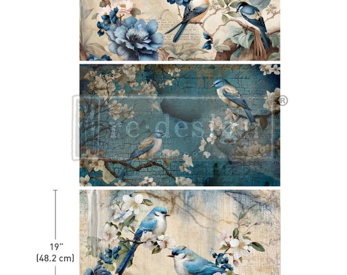 SAPPHIRE WINGS DECOUPAGE Decor Tissue Paper Pack Redesign With Prima ...