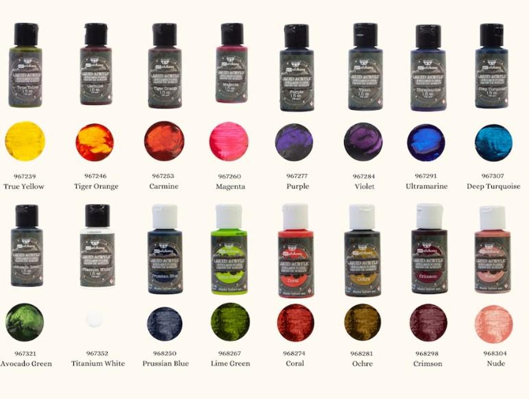 FINNABAIR Art Alchemy LIQUID ACRYLIC Paintchoose Your Color, Fast ...