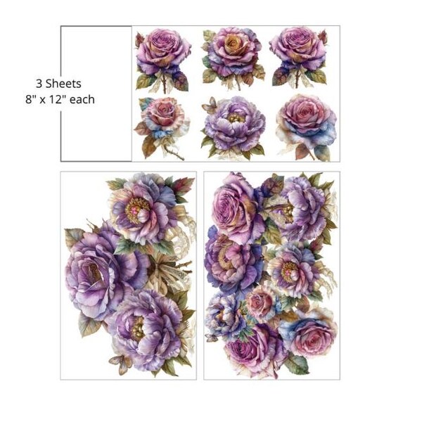 Rose Transfers - Etsy