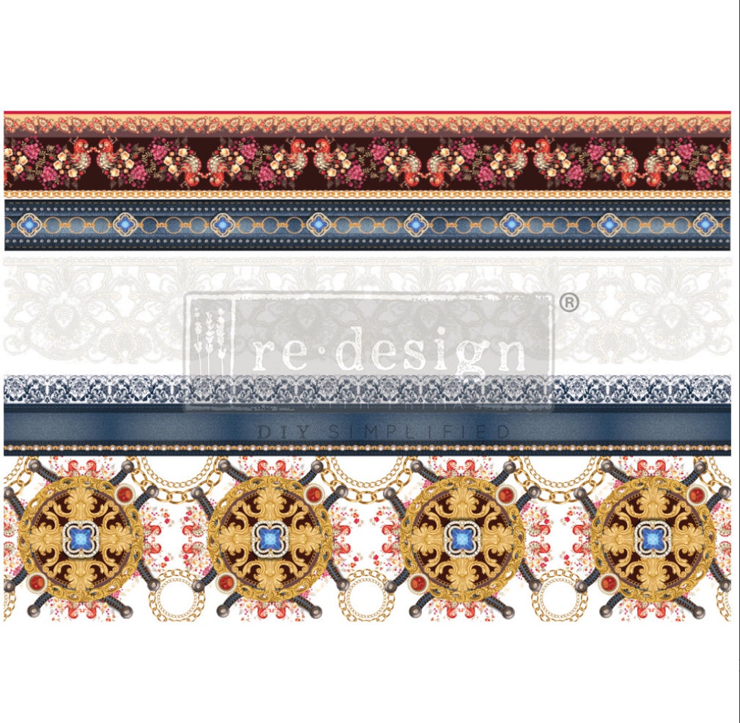 DIVINE IN DENIM Decor Rub on Transfers Cece Restyled Redesign With ...