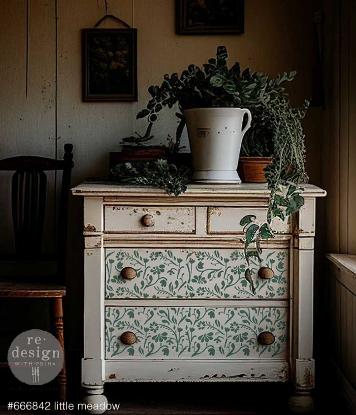 LITTLE MEADOW Decor STENCIL Redesign With Prima Fast Shipping - Etsy