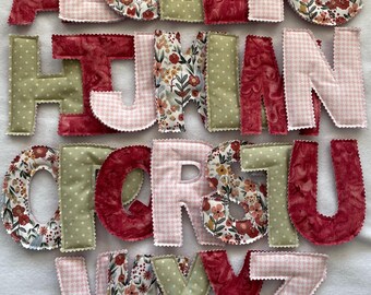 Fabric Alphabet Letters! - Etsy
