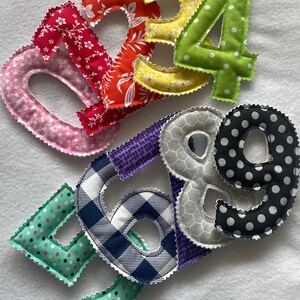 Fabric Numbers - Etsy