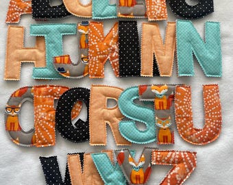 Fabric Alphabet Letters! - Etsy
