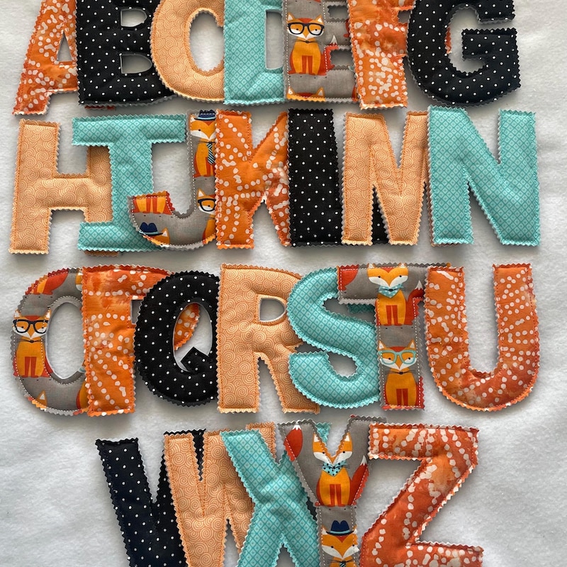 Fabric Alphabet - Etsy