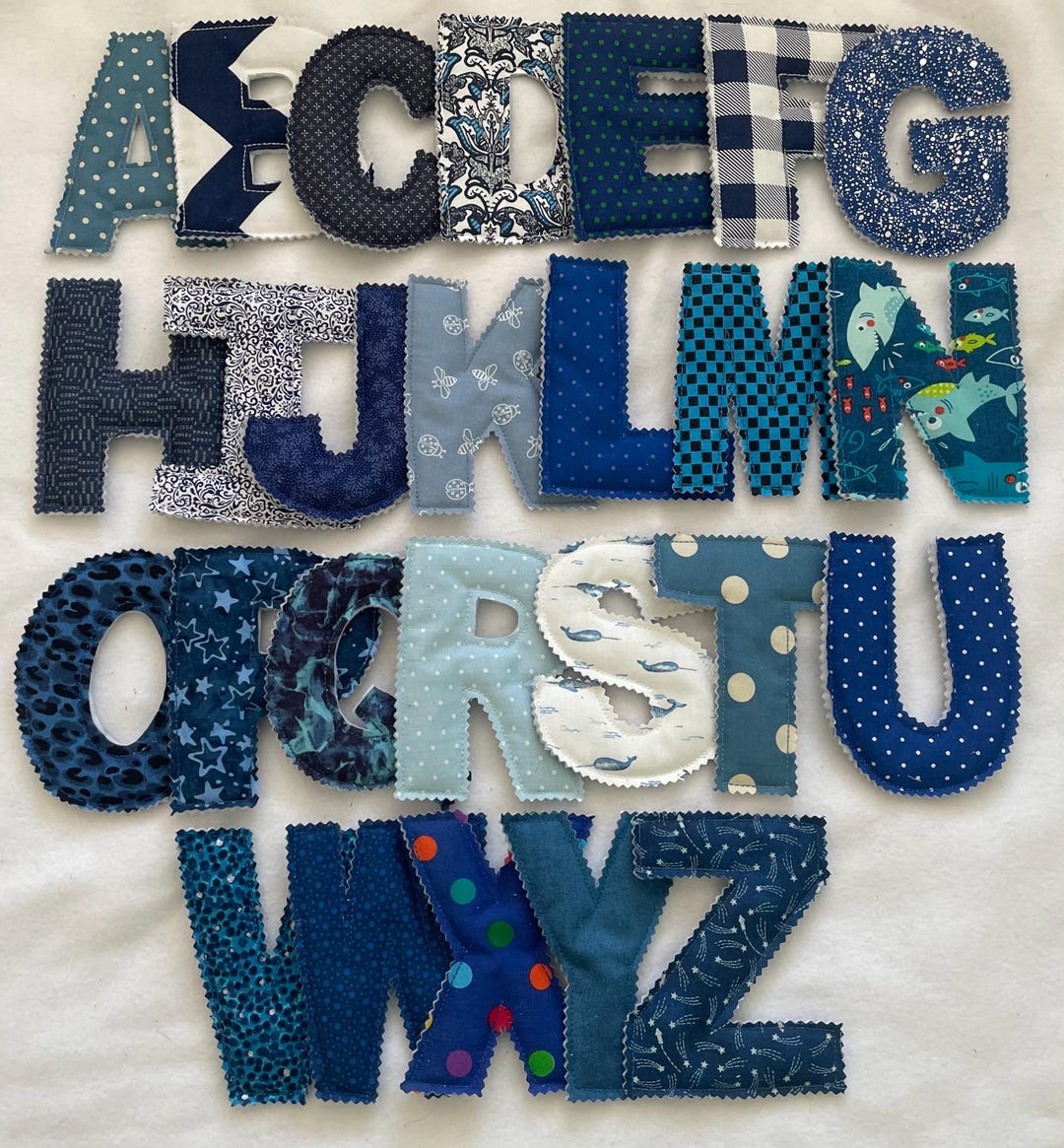 Fabric Alphabet Letters! - Etsy
