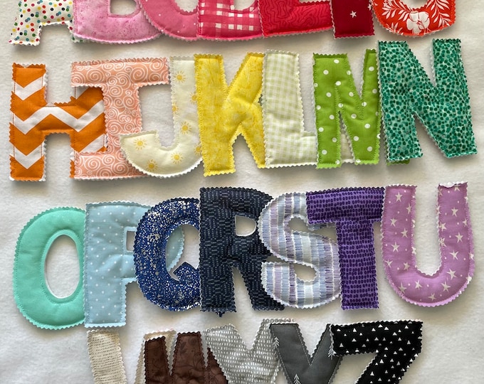 Fabric Alphabet Letters! - Etsy