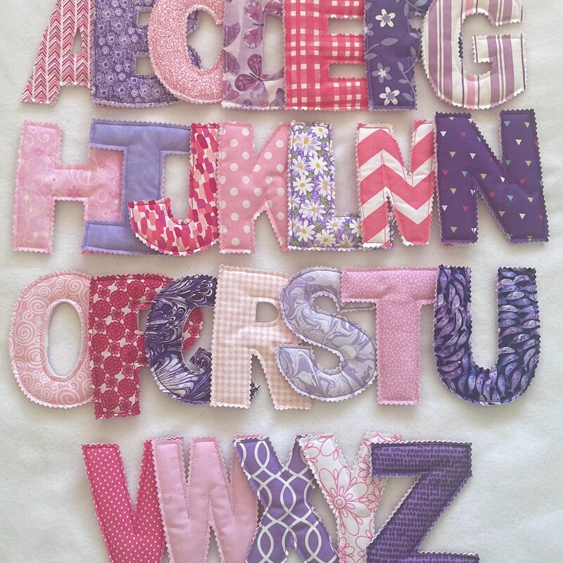 Fabric Alphabet - Etsy