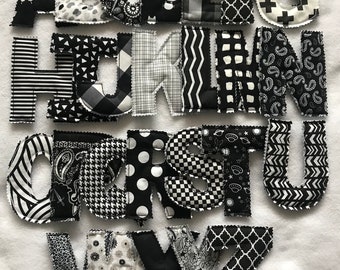 Fabric Alphabet Letters | Etsy