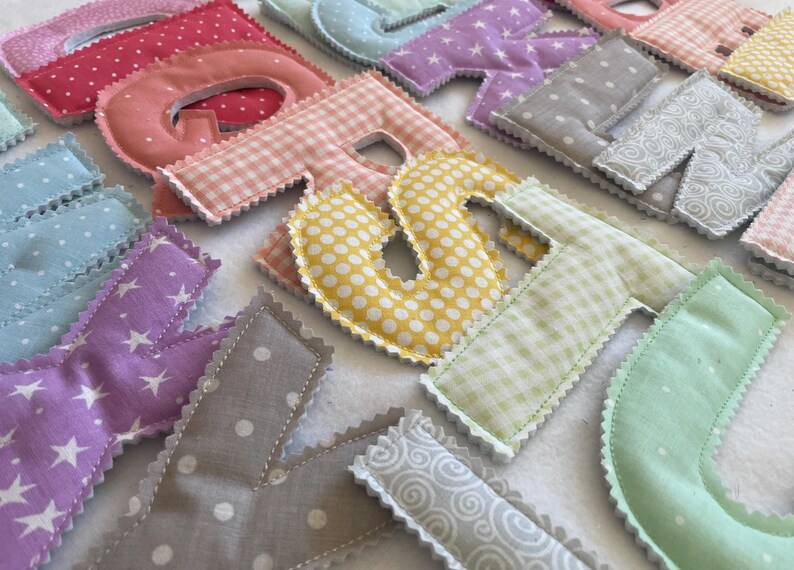 Fabric Alphabet Letters - Etsy