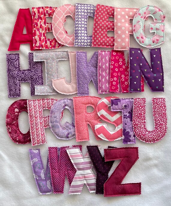 Fabric Alphabet Letters | Etsy