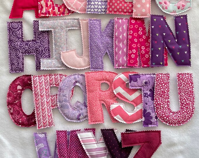 Fabric Alphabet Letters! - Etsy