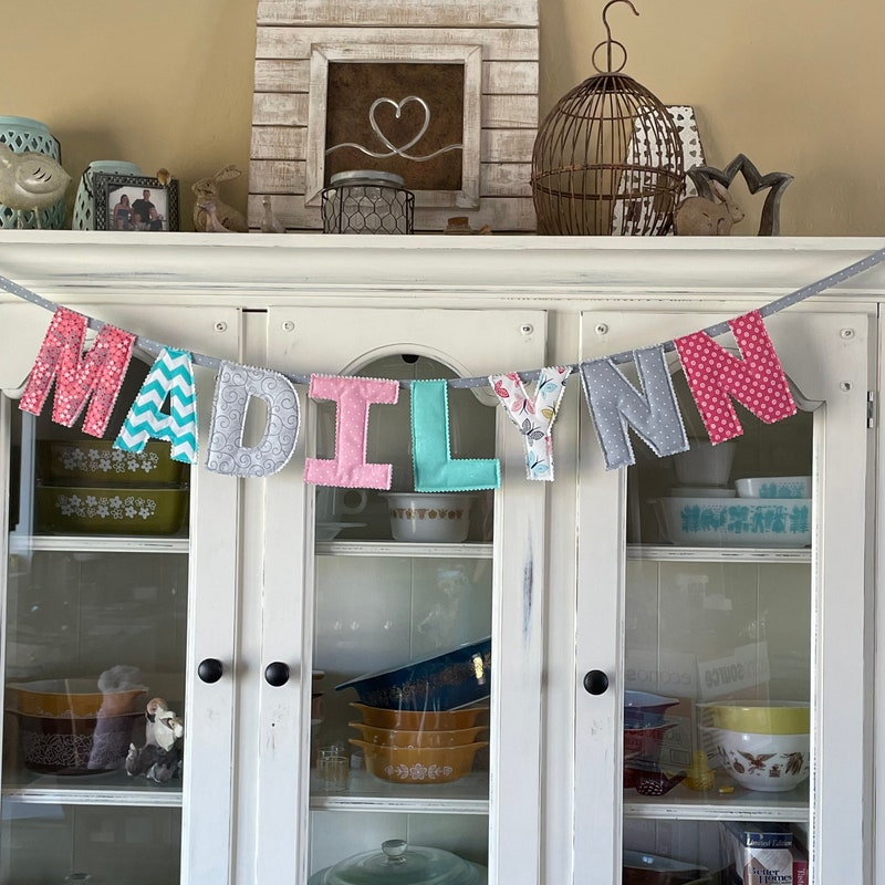Fabric Name Banner - Etsy