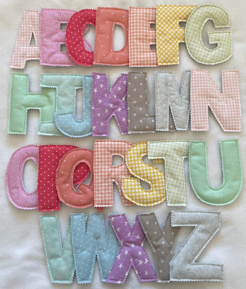 Fabric Alphabet Letters - Etsy