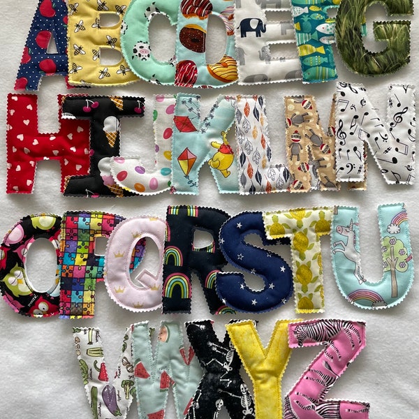 Fabric Alphabet - Etsy