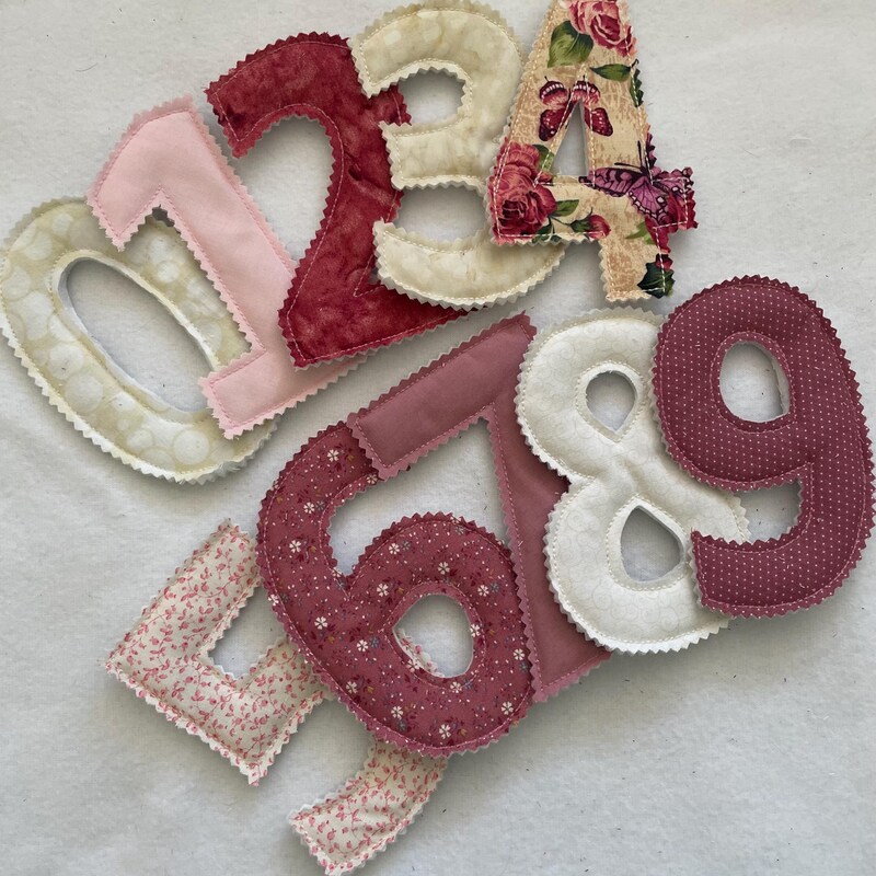 Fabric Numbers - Etsy