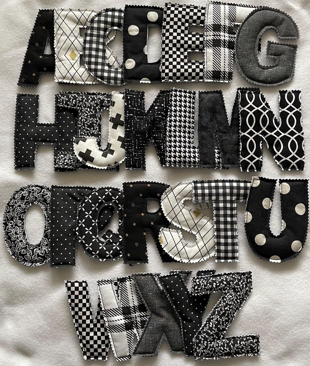 Fabric Alphabet Letters! - Etsy