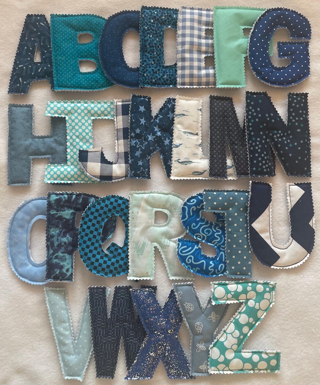 Fabric Alphabet Letters - Etsy