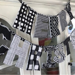 Customizable Fabric Alphabet Banner! - Etsy