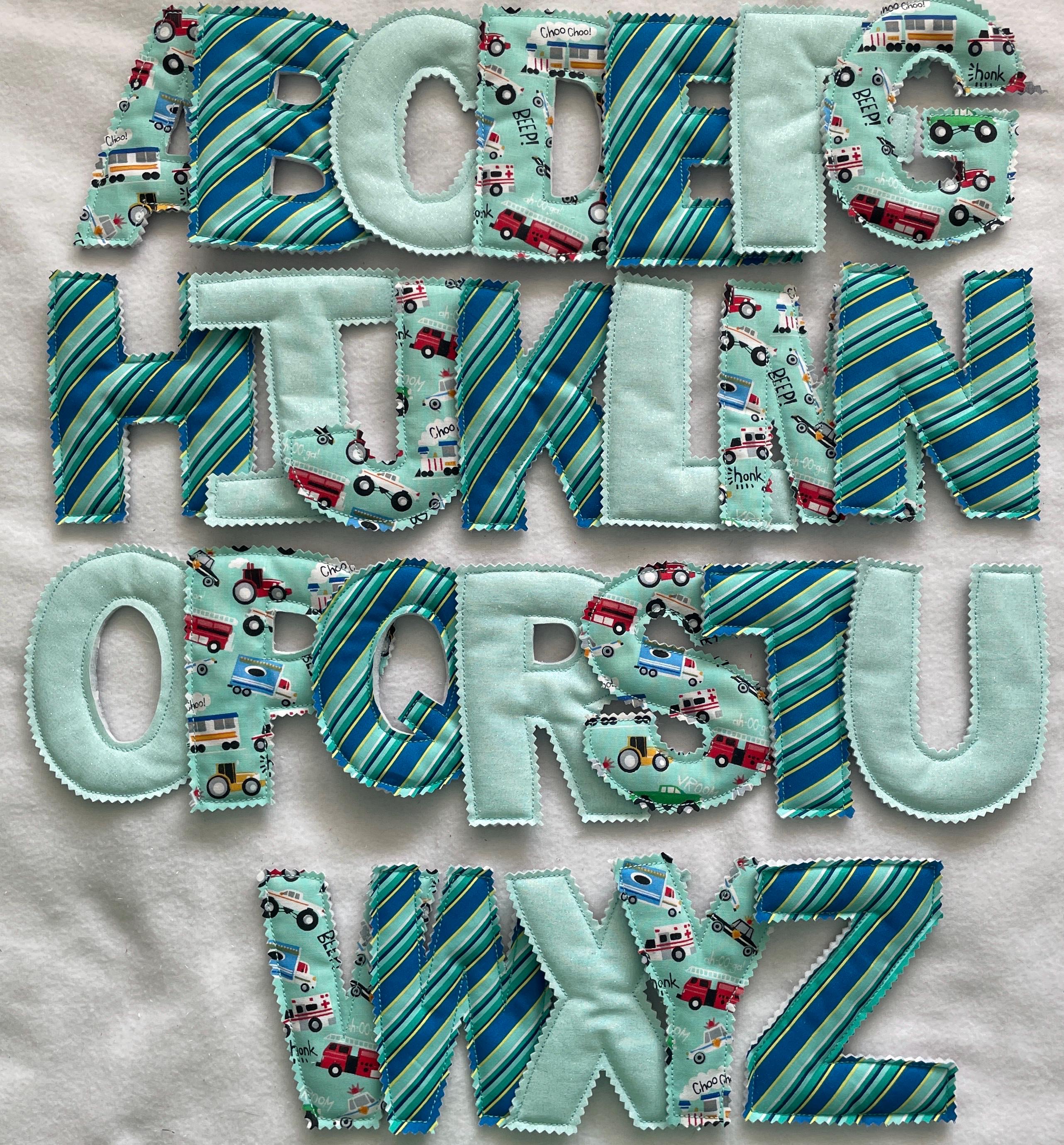 Fabric Alphabet Letters! - Etsy
