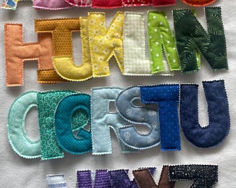 Fabric Alphabet Letters - Etsy