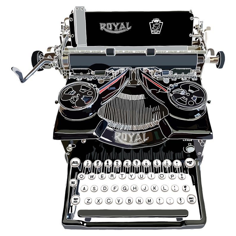 1921 Royal Model No. 10 + Typewriter Instant Digital Download PNG - SVG ...