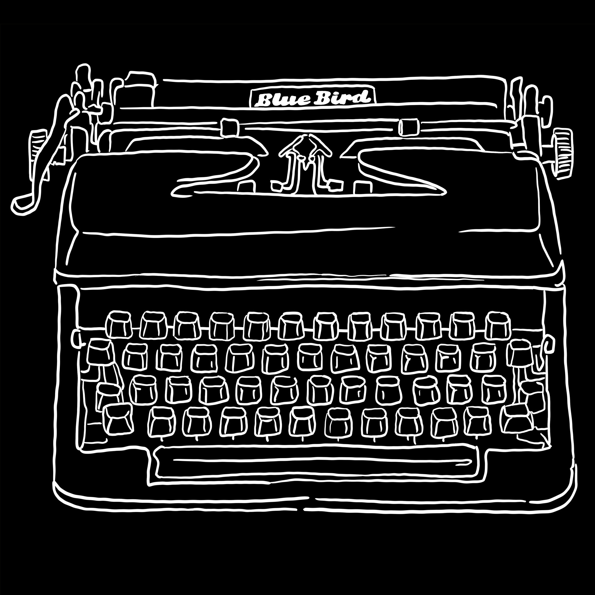 1959 Bluebird 18b + Typewriter Instant Digital Download PNG - SVG - PDF ...