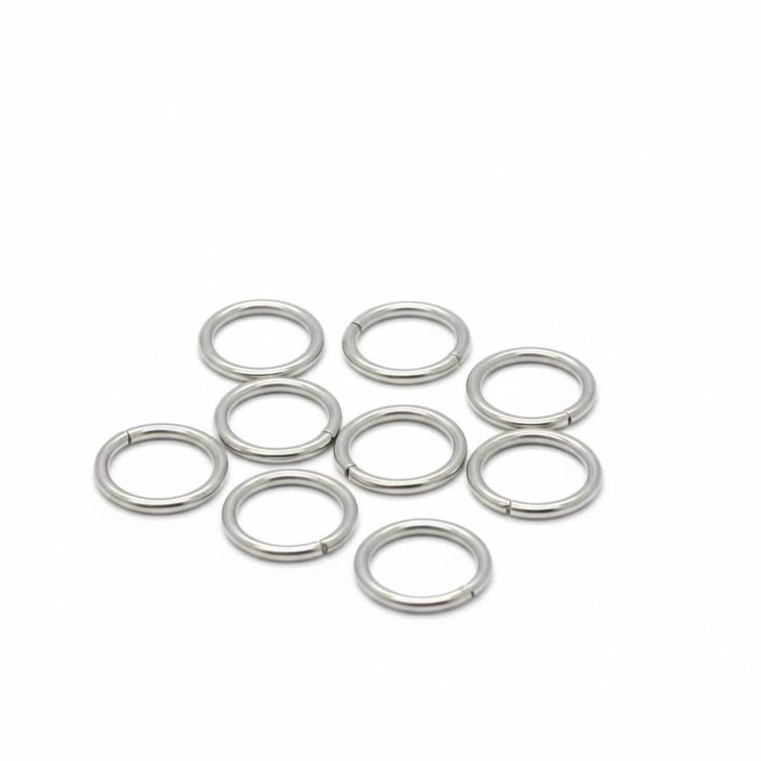 10 X 1.2 Mm: 100 Open Jump Rings, Stainless Steel, Jewelry Making ...