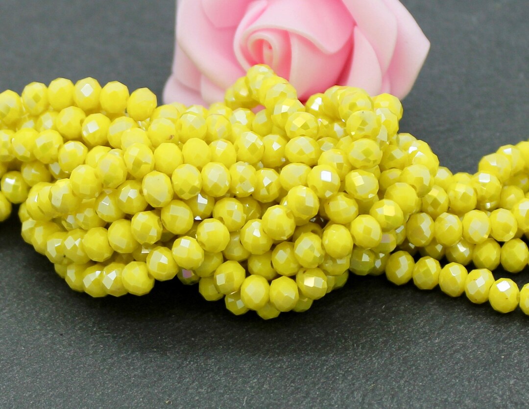 Colors to Choose From: 50 Faceted Glass Abacus Beads Measuring 6x4 Mm ...