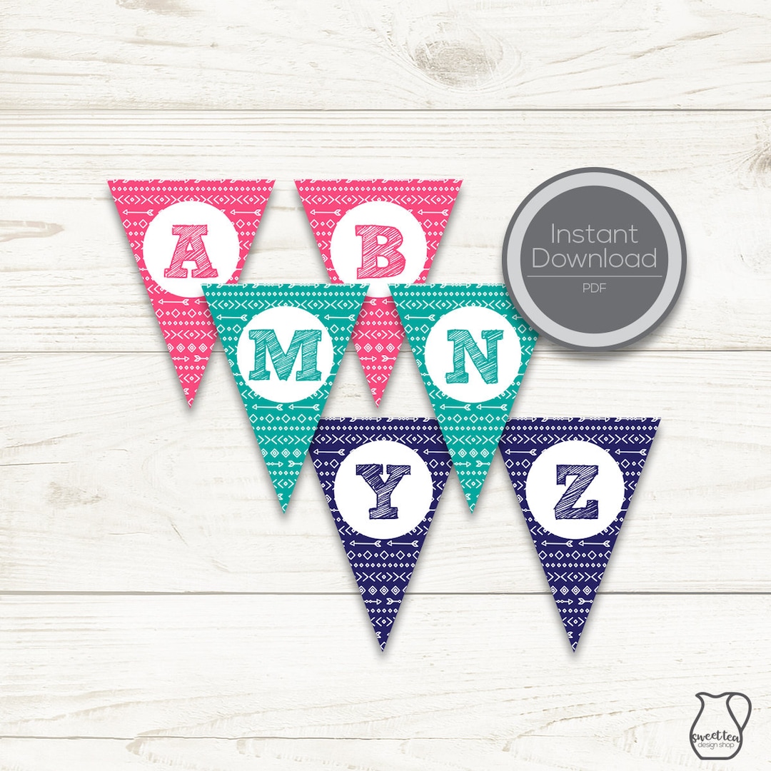 Banderines de letras imprimibles / Parte de nuestra fiesta de - Etsy España