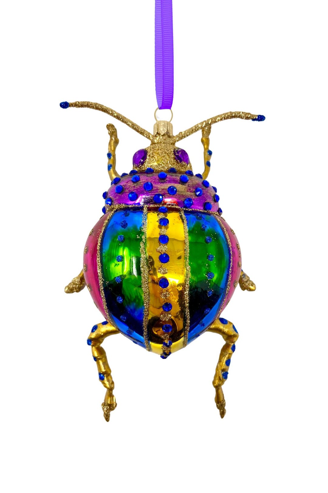 Colorful Bug Glass Ornament - Kenzies of London "bijou Bug" - Etsy
