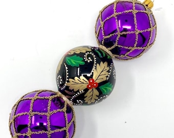 Polish Glass Bauble Ornament - Hand Painted/hand Made - Kenzies of ...